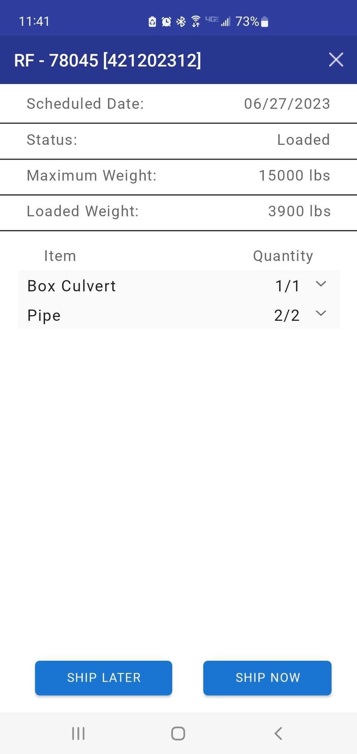 How do I complete shipments using the Mobile App?