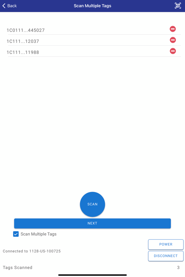 How do I set up and pair my TSL 1128 scanner to an iOS Device?