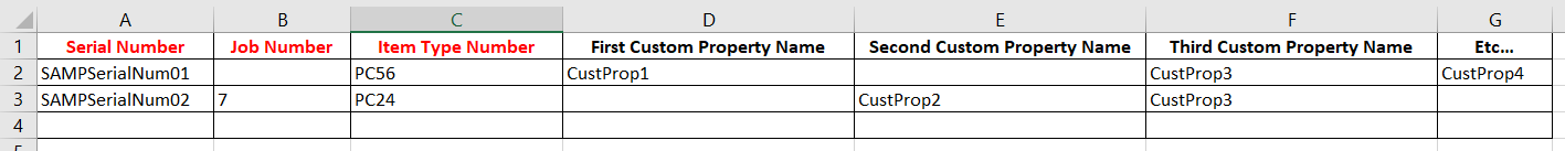 Can I import Items and Item properties?